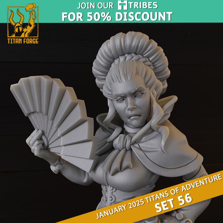 3D Printable RPG - DnD Hero Characters - Titans of Adventure Set 56 by Titan Forge Miniatures